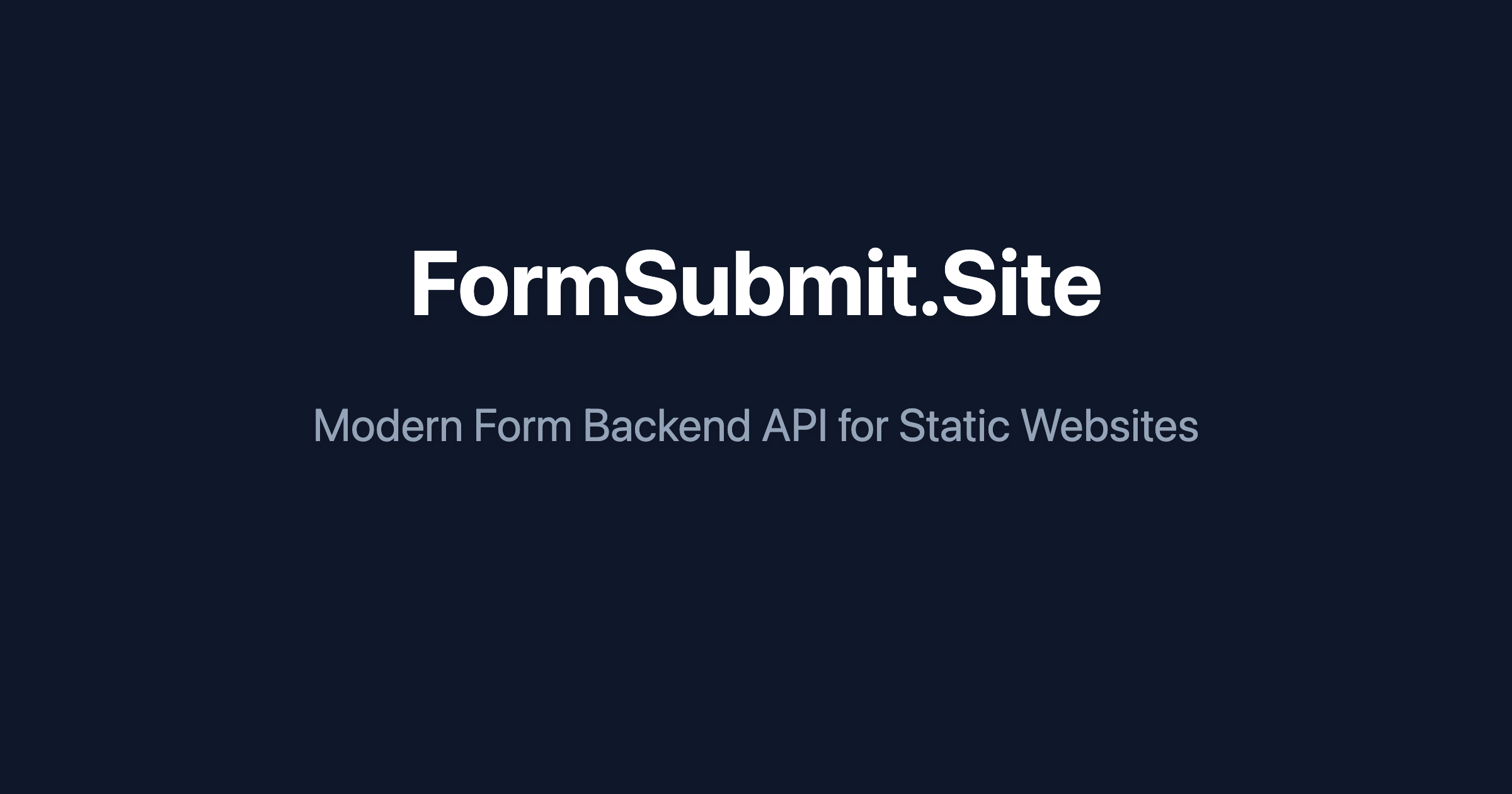 Modern Form Backend Api For Static Websites Formsubmit Form Backend Service